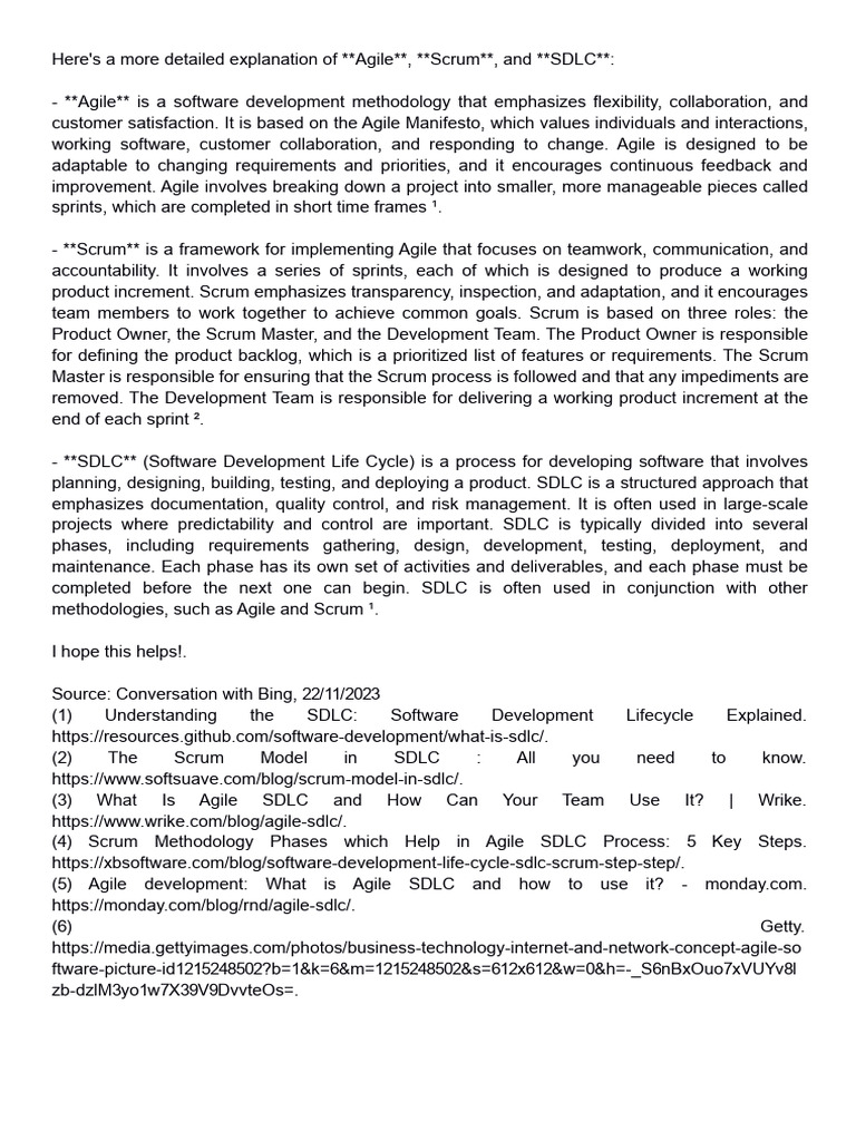 Agile Scrum SDLC | Download Free PDF | Scrum (Software Development) | Agile Software Development