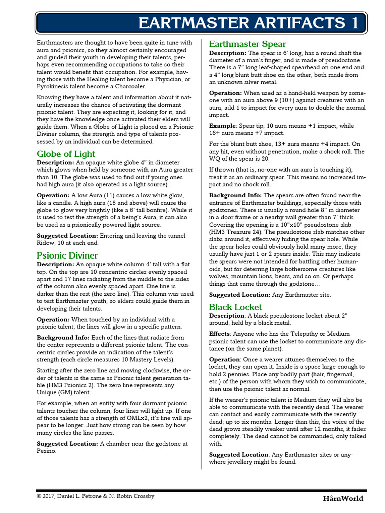 Earthmaster Artifacts | PDF | Fires