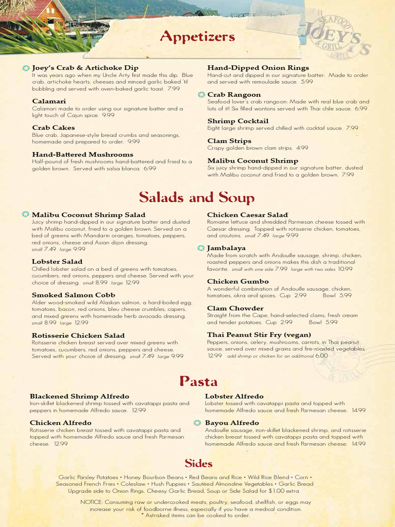 Main Menu | PDF | Cajun Cuisine | Hamburgers