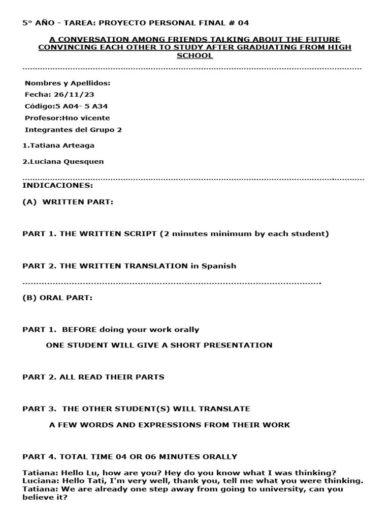 Proyecto Personal Final #04 2023 | PDF | Career & Growth | Social Science