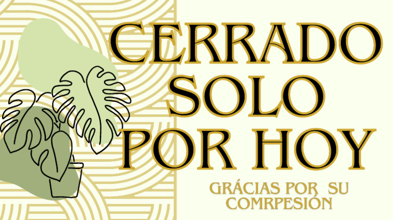 Cerrado Solo Por Hoy | PDF