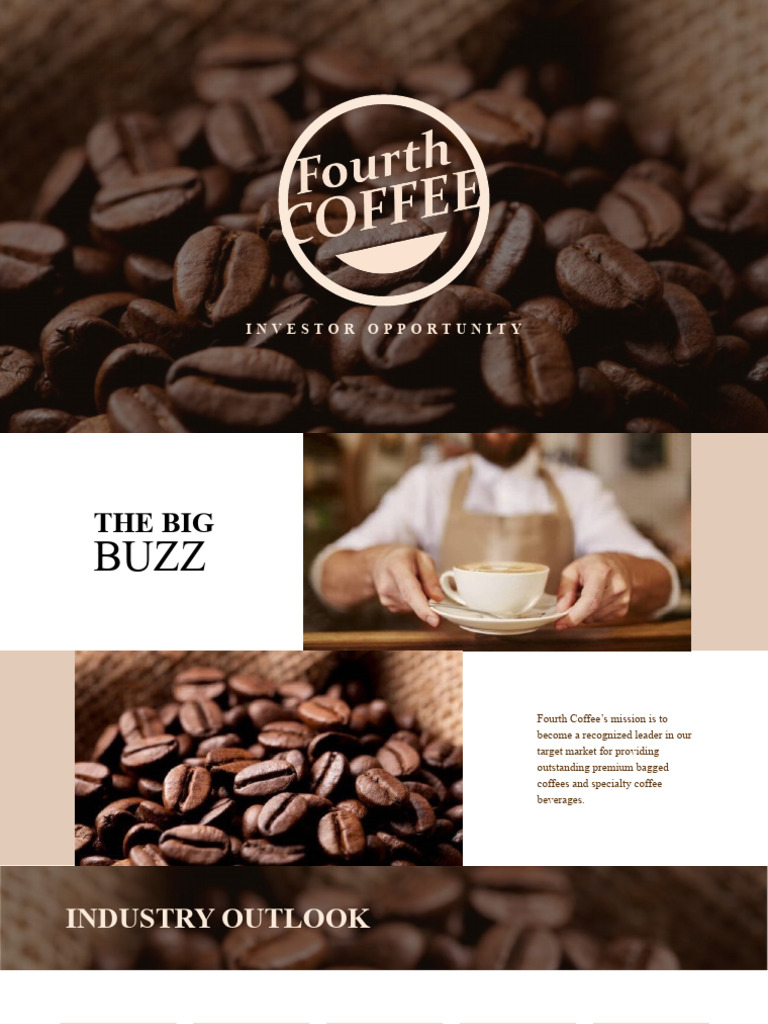 Coffee Shop Business Pitch Deck | PDF