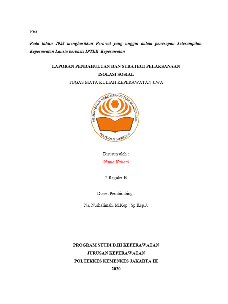 LP SP Isos | PDF | Pengembangan Diri | Kesehatan Holistik