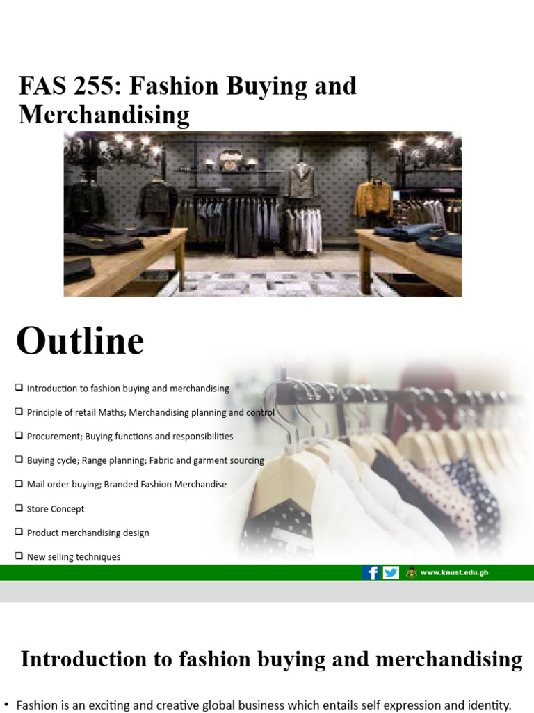 Fas 255 Fashion Buying and Merchandising 2021. For Class | PDF