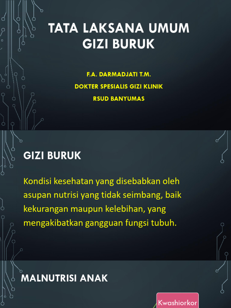 Tatalaksana Gizi Buruk pada Anak | PDF