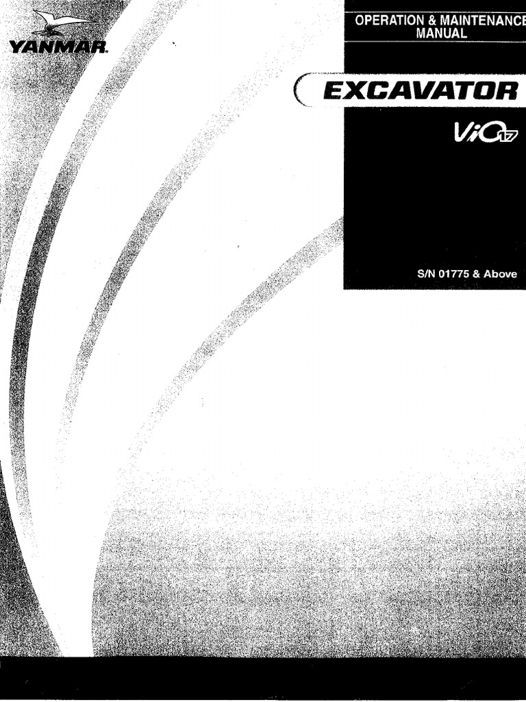 Complete Hire Sydney Yanmar 1.7t VIO17 Excavator Operators Manual | PDF