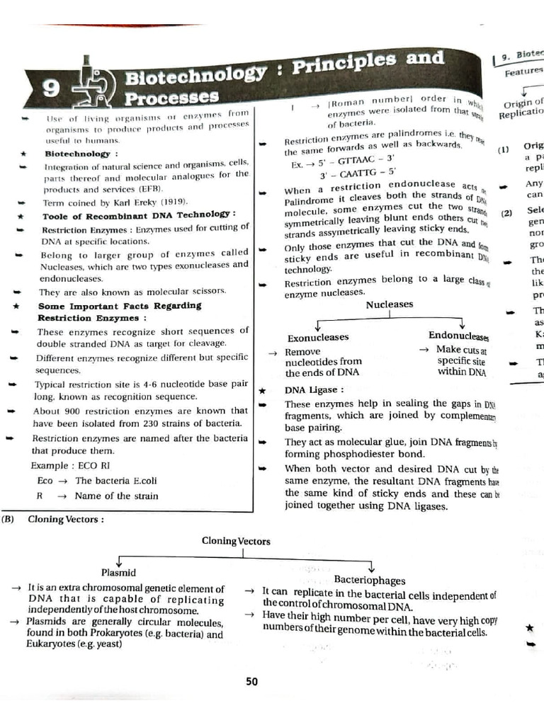 Biotechnology Notes | PDF