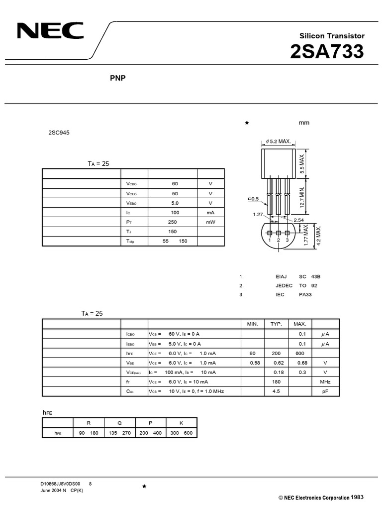 2SA733 | PDF