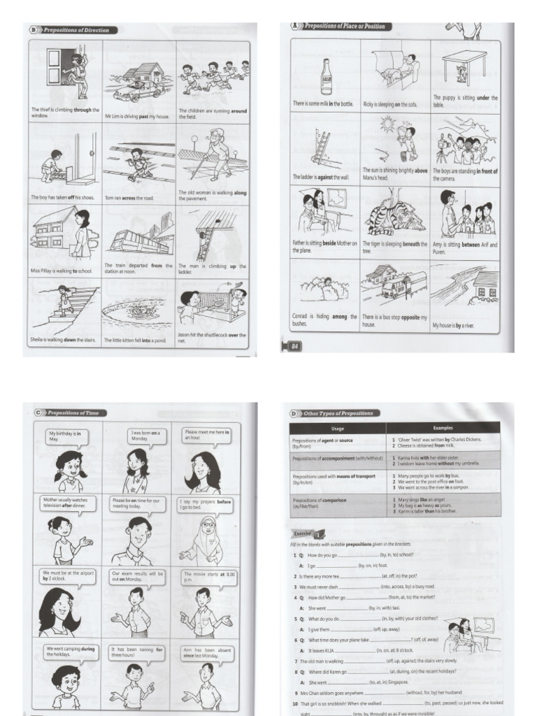 Preposition Exercise | PDF