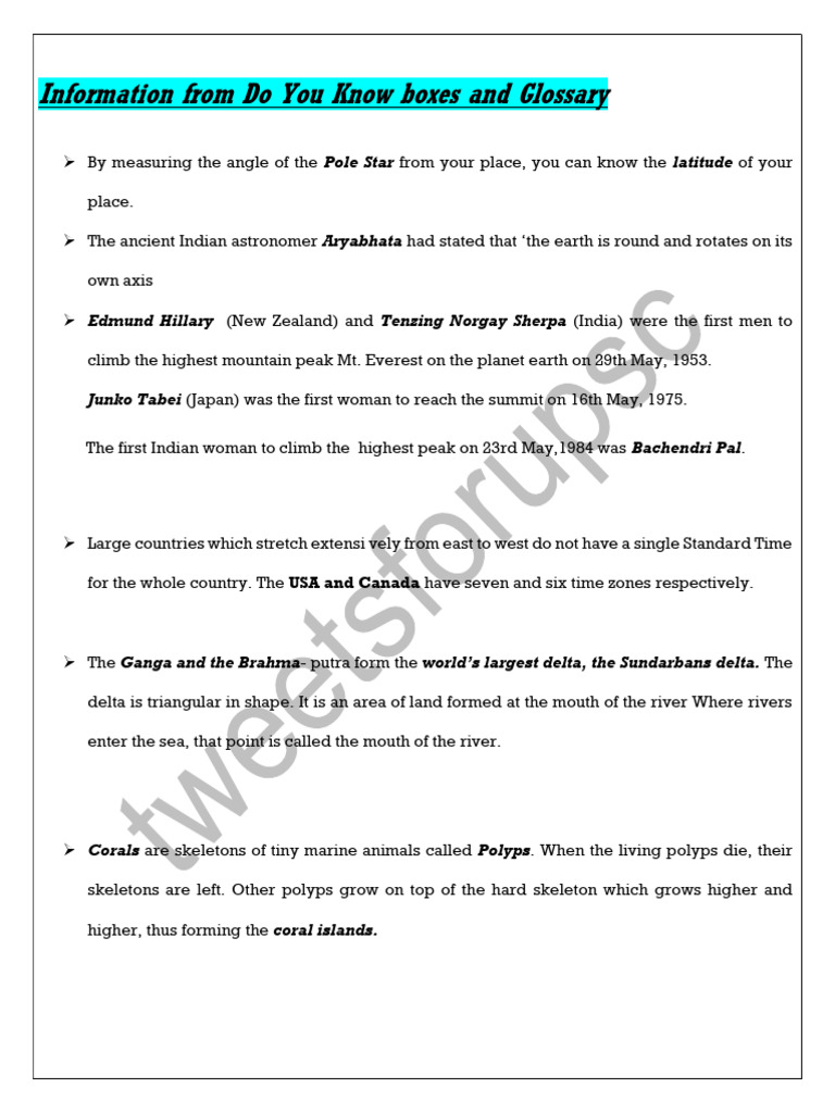 GEO .NCERT Do You Know Boxes | Download Free PDF | Atmosphere Of Earth ...