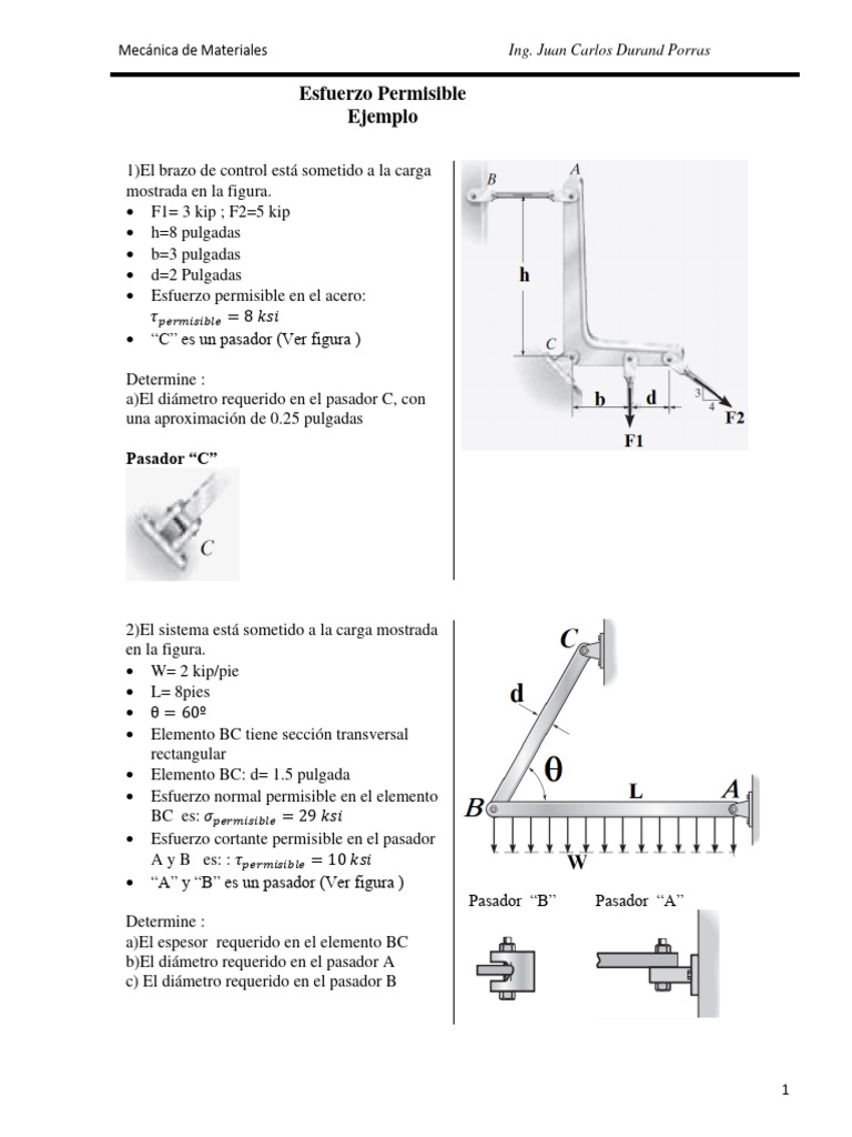 03 Esfuerzo Permisible - Propuesto | PDF | Viga (Estructura ...