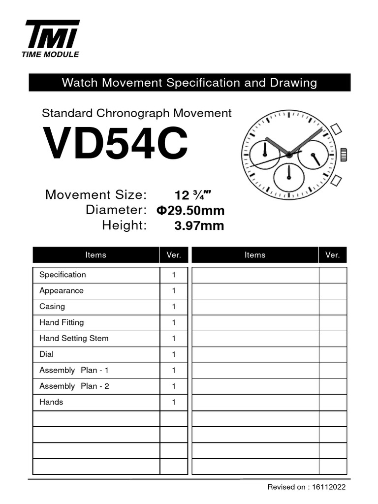 VD54 SS | PDF