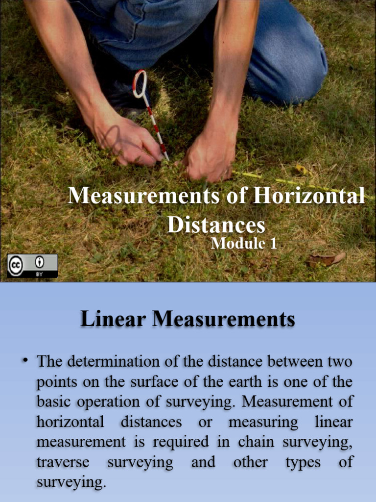 Module 1 - Measurement of Horizontal Distances | PDF | Surveying | Foot ...