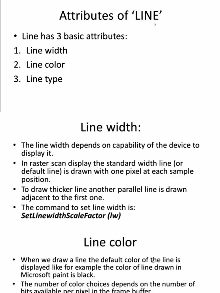 Line Attributes | PDF Line Attributes | PDF