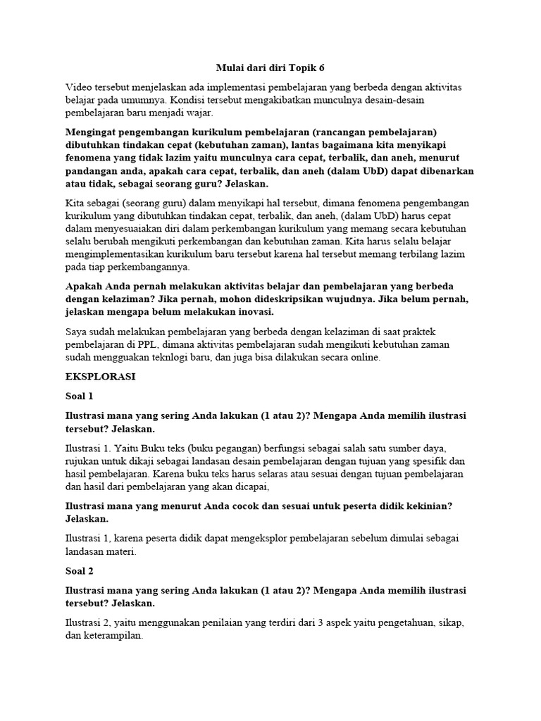 Mulai Diri Topik6 | PDF