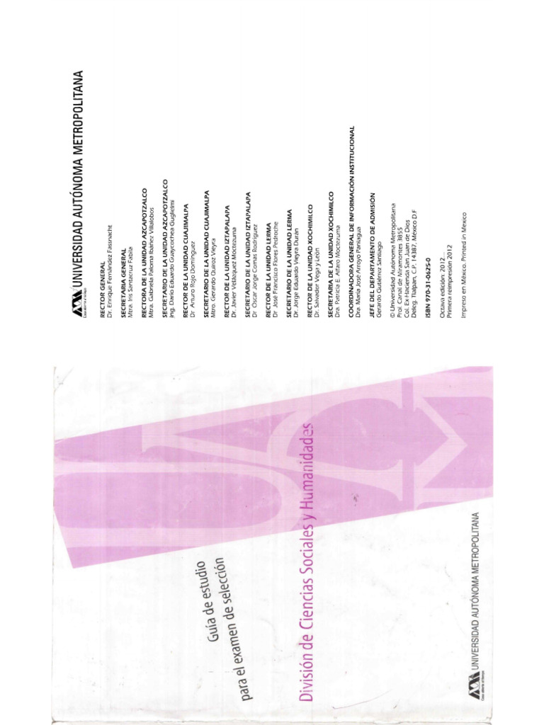 Guia CIENCIAS6HUMANIDADES-UAM | PDF
