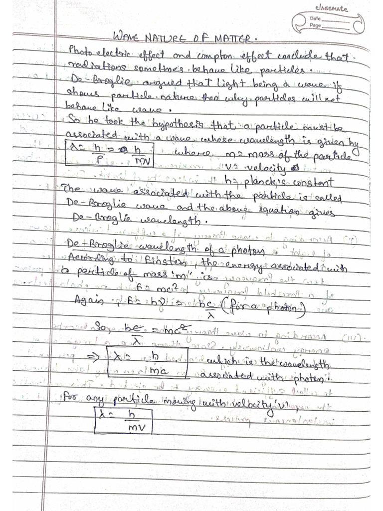 Dual Nature of Matter | PDF