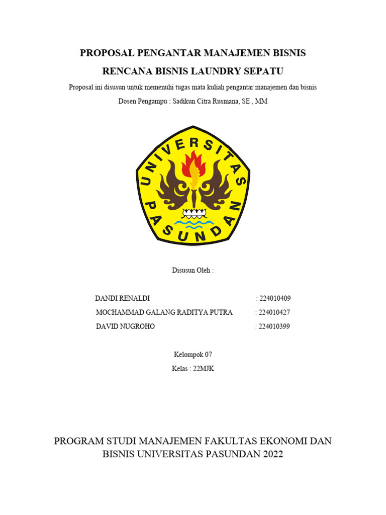 Proposal Bisnis Plan | PDF