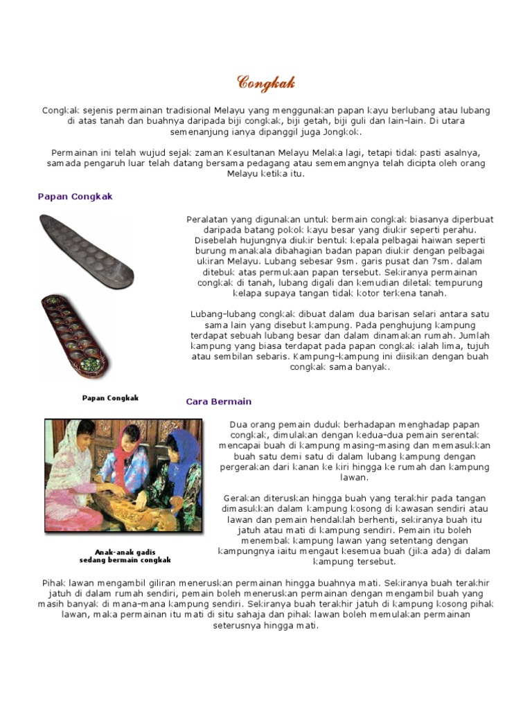Congkak | PDF