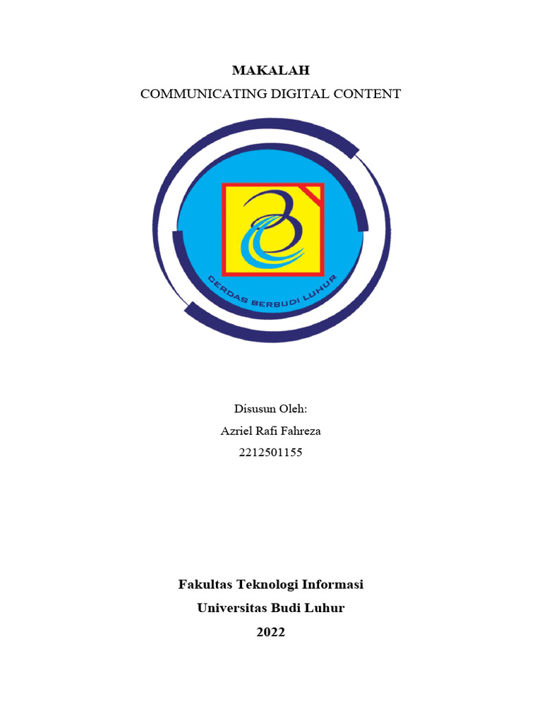 Communicating Digital Content | PDF | Teknologi & Rekayasa