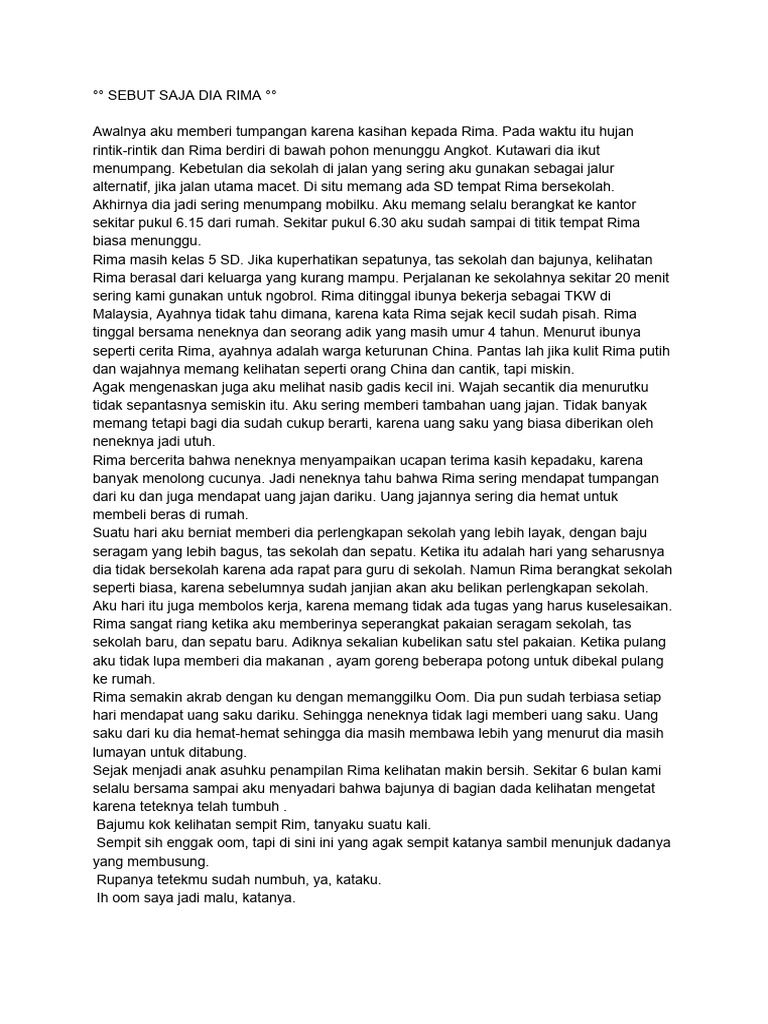 Sebut Saja Dia Rima | PDF