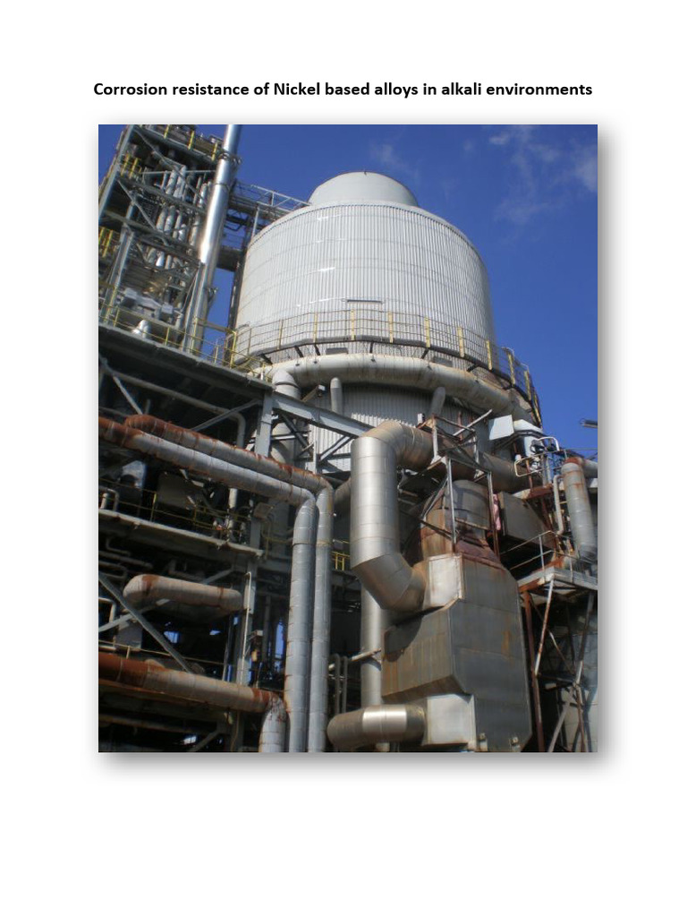 Nickel Alloys' Corrosion Resistance | PDF | Stainless Steel | Sodium ...