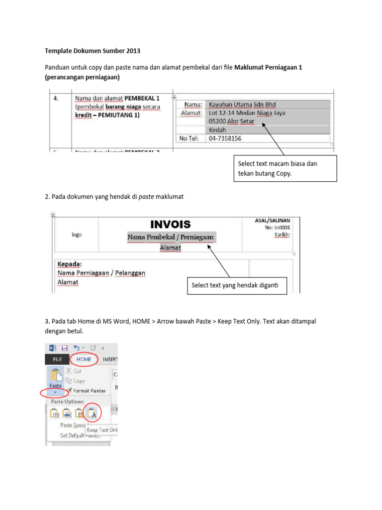 Template Document | PDF