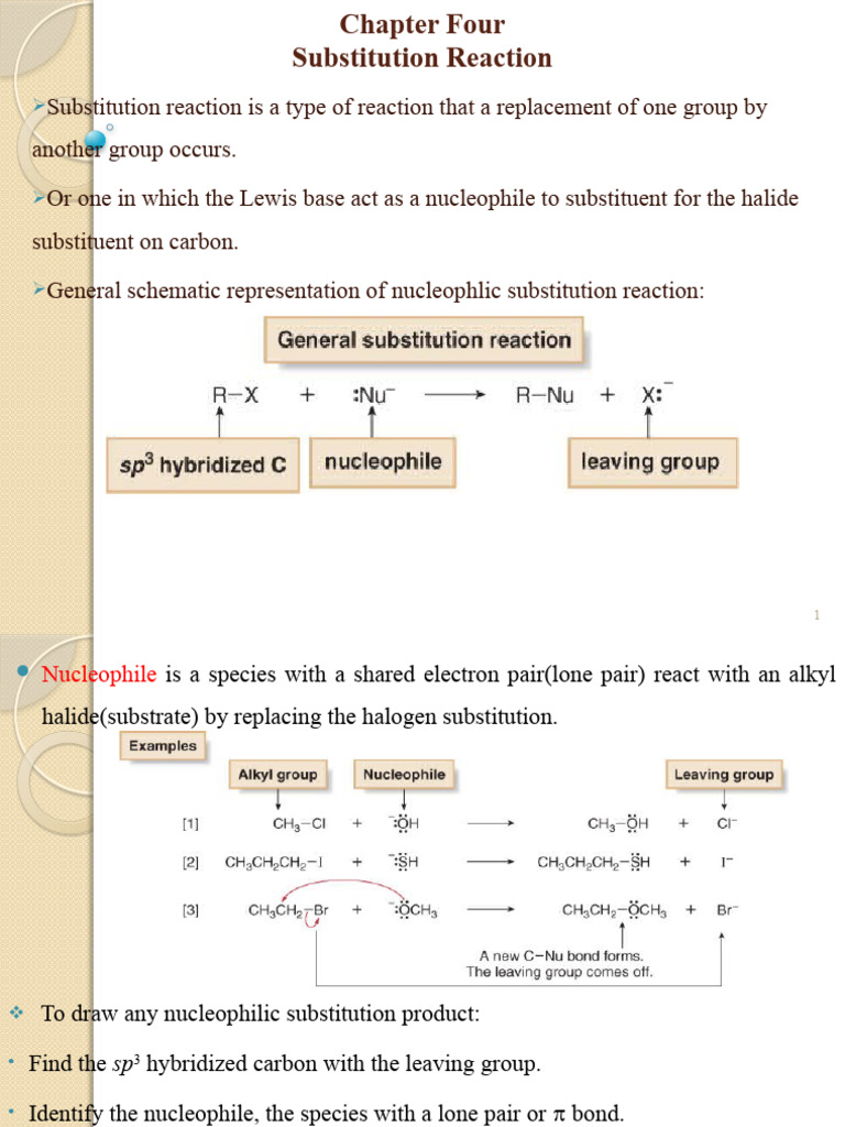 Chapter 4 Substituion RXN | PDF