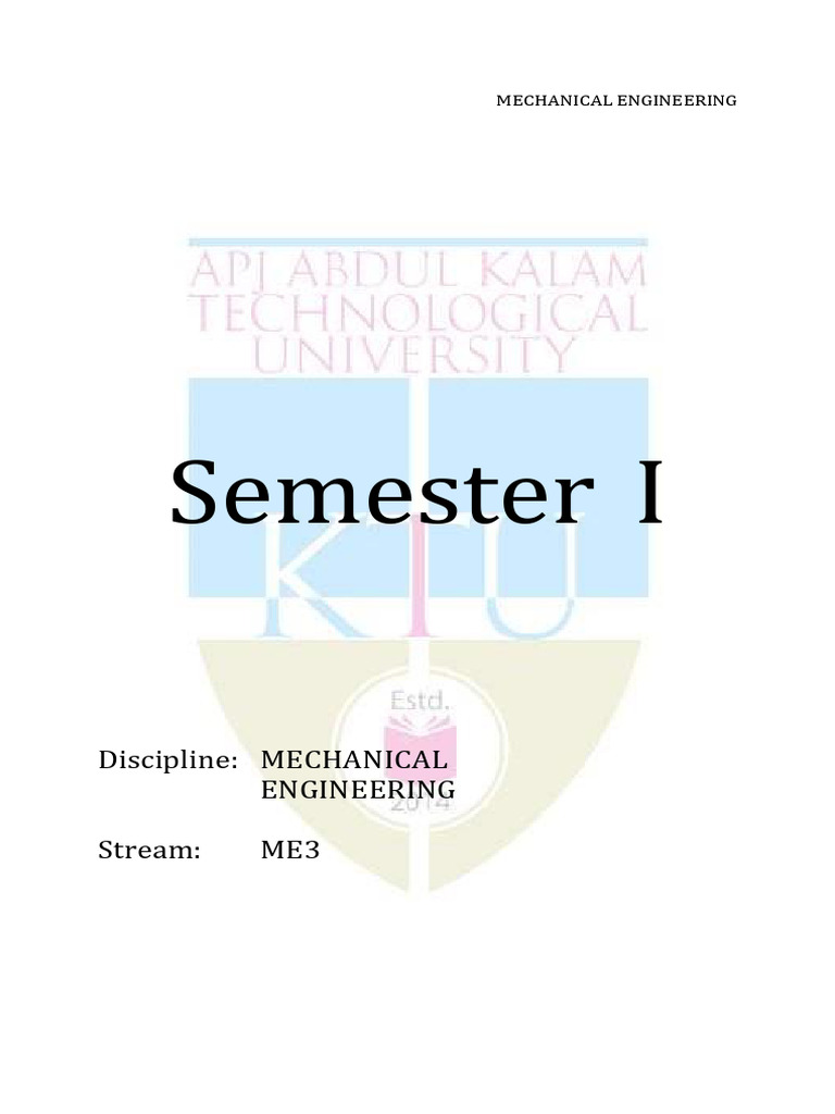 ME3 S1 Syllabus | PDF