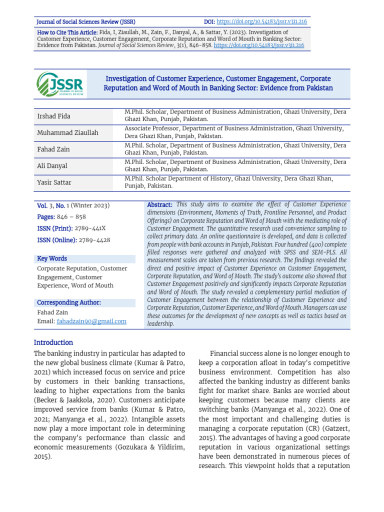 75 Investigation of Customer Experience Irshad Fida | Download Free PDF ...