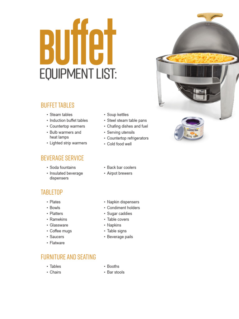 Buffet Equip List2 | PDF