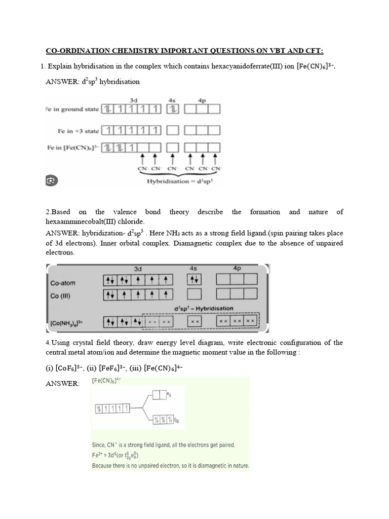 Coordination Compound | PDF | Coordination Complex | Atomic