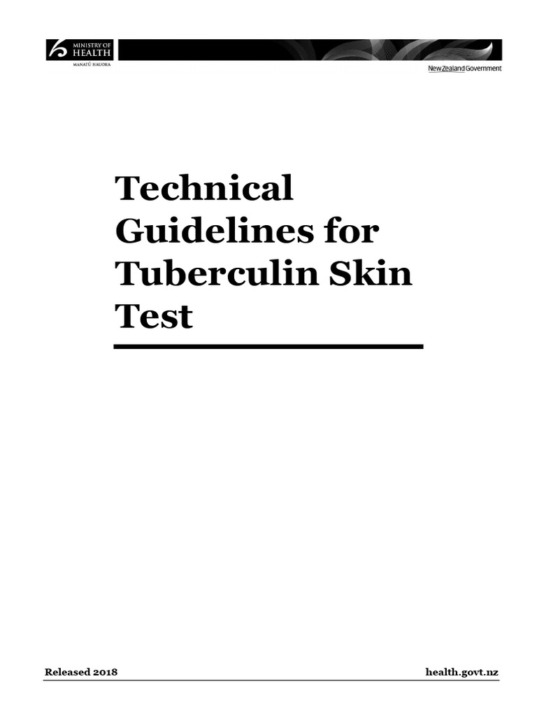 Technical Guidelines Tuberculin Skin Test Aug18 v2 | PDF