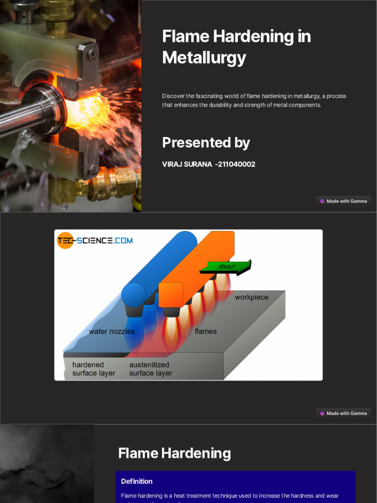 Flame Hardening in Metallurgy | PDF | Alloy | Metallurgy