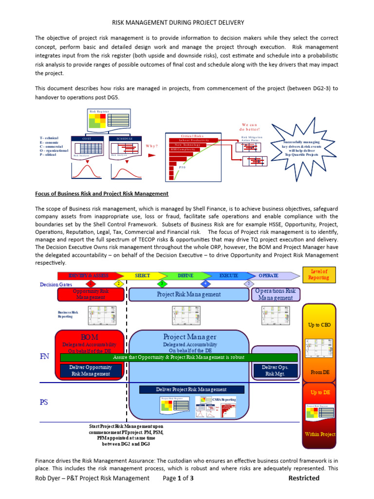 02 Risk Management Process - Risk Management During Project Delivery | PDF | Risk | Risk Management