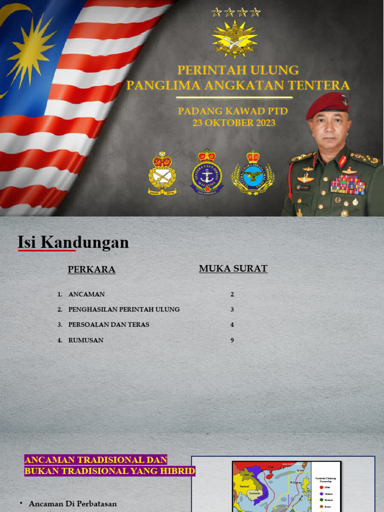 Perintah Ulung Panglima Tentera 2023 | PDF | Bisnis | Komputer