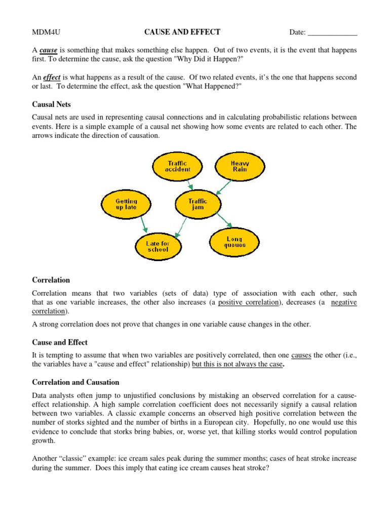 Cause and Effect | PDF | Causality