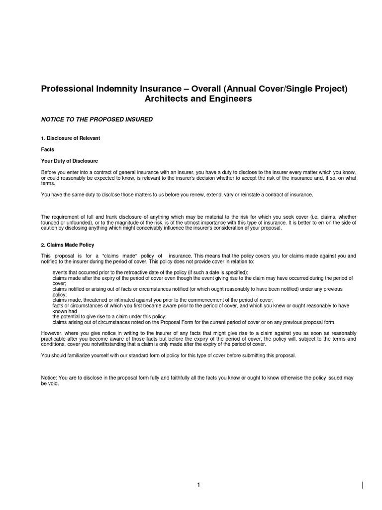 CGU Contract Works Proposal Form | PDF | Insurance | Professional ...