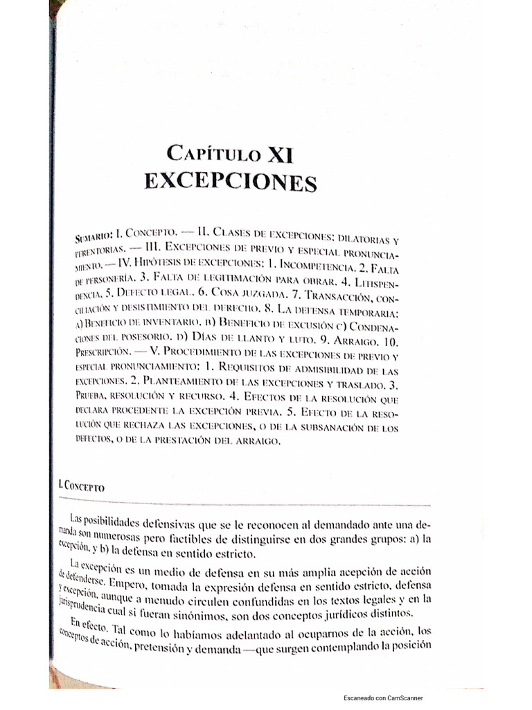 Midon - Excepciones Procesales | PDF