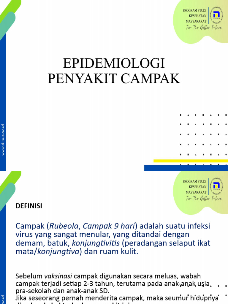 Epidemiologi Campak | PDF