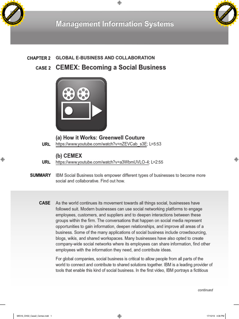 MIS16 CH02 Case2 Cemex | PDF