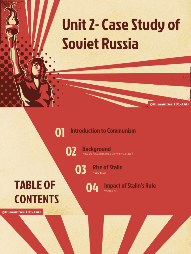 Case Study Communist Russia Rise of Stalin | PDF