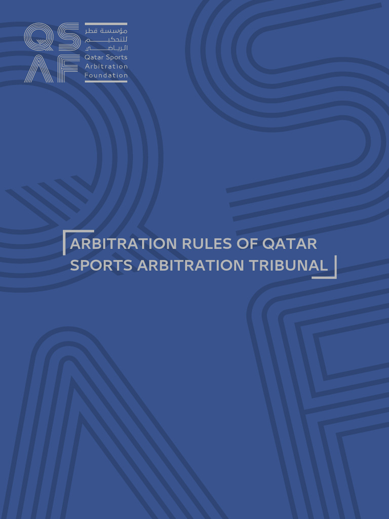 QSAT Arbitration Rules English | PDF