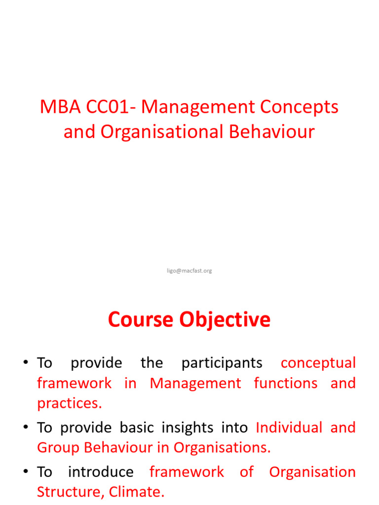 MCOB Module 1 | PDF