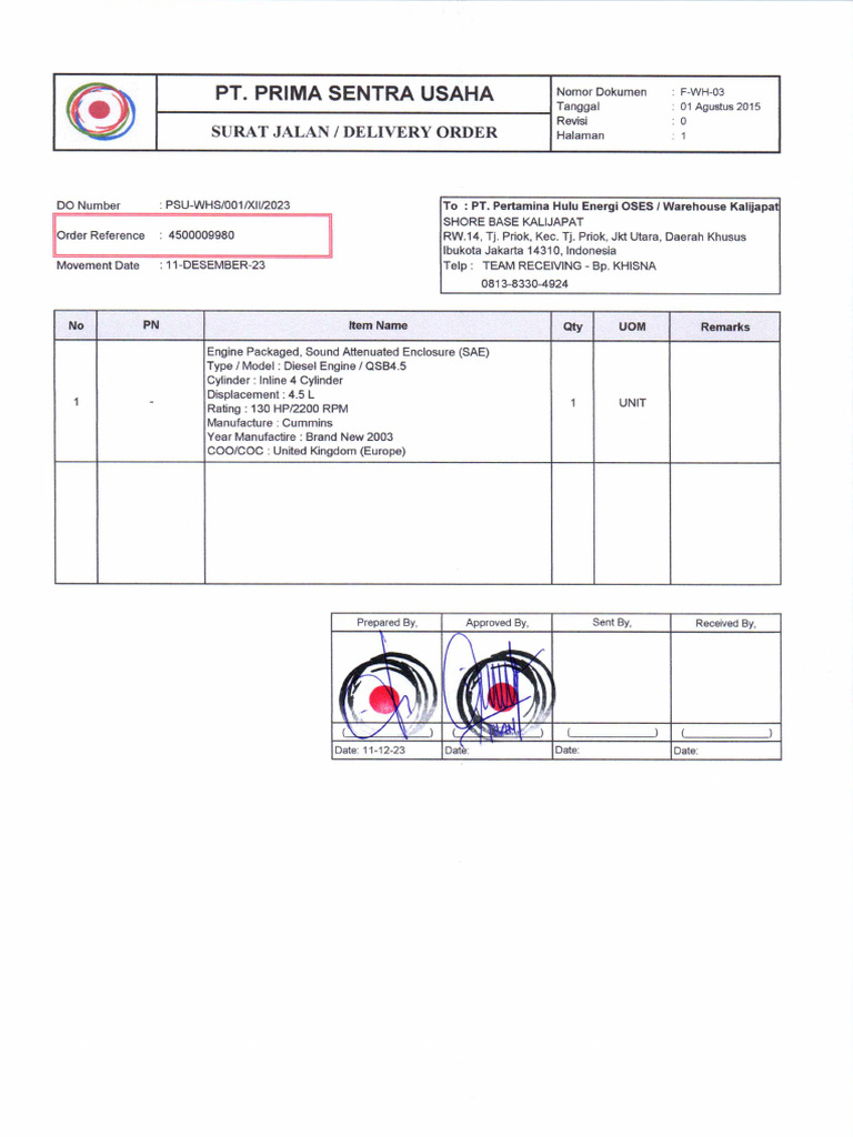 Packing List Engine | PDF