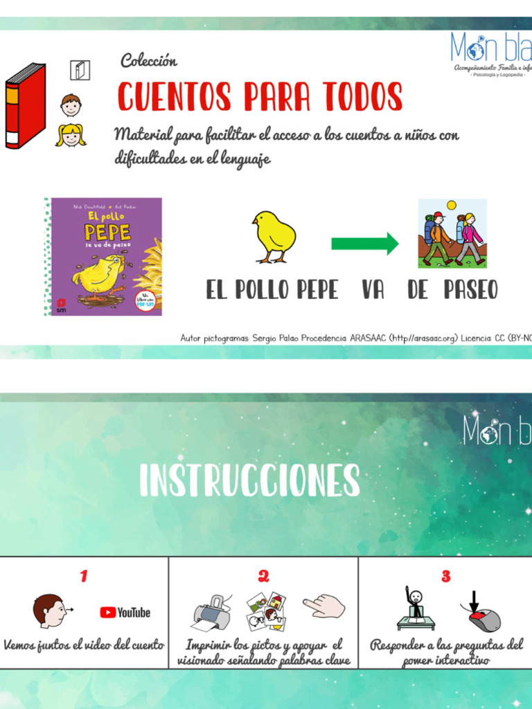 Cuentos para Todos El Pollo Pepe Va de Paseo | PDF