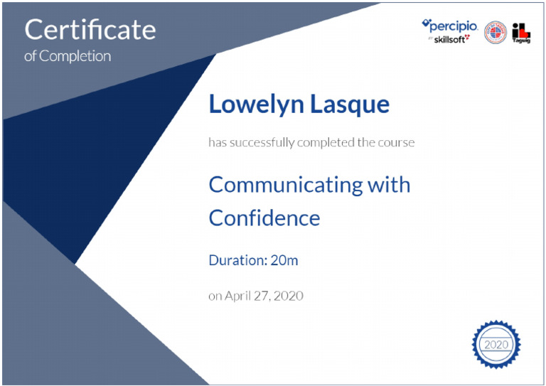 Communicating With Confidence | PDF