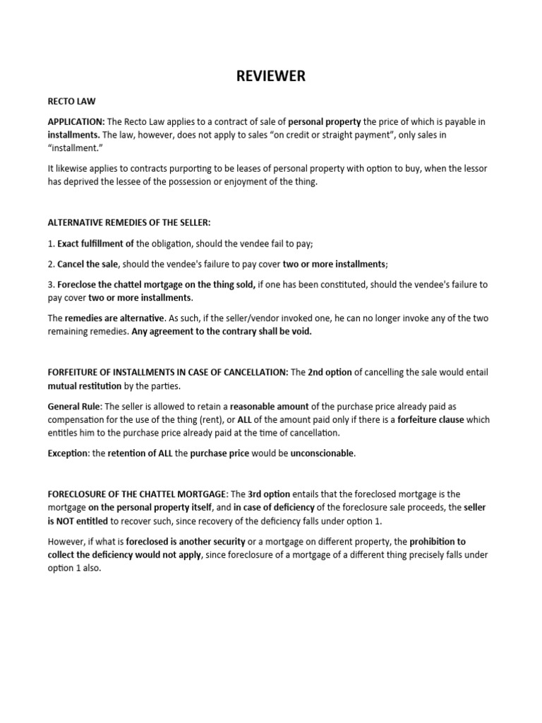 Reviewer Bam 242 | PDF | Law