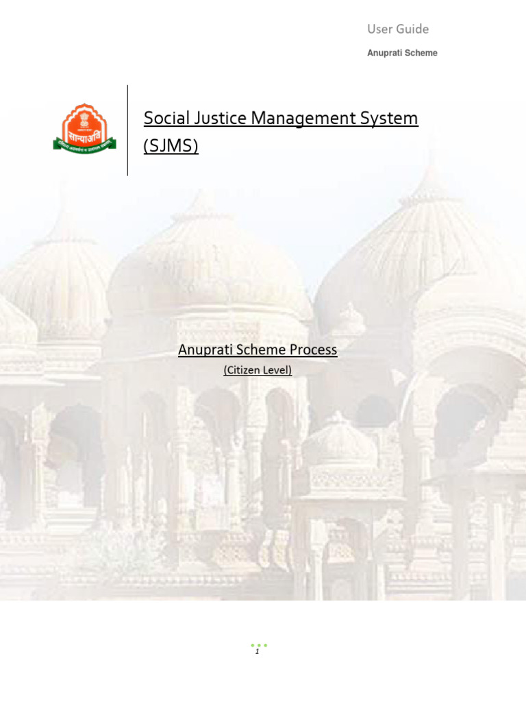 Social Justice Management System (SJMS) : Anuprati Scheme Process | PDF | World Wide Web ...