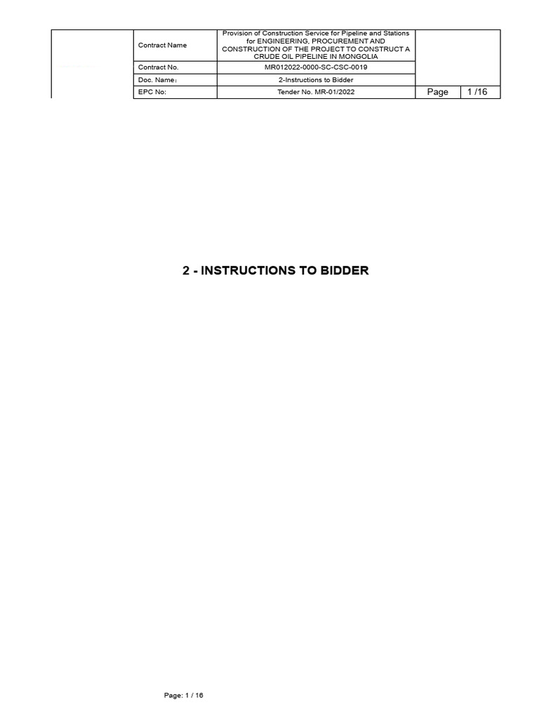 2 - Instructions To Bidder | PDF